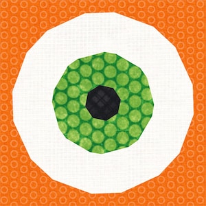 Googly Eyes, Halloween, Foundation Paper Piecing Pattern (FPP), Quilt ...