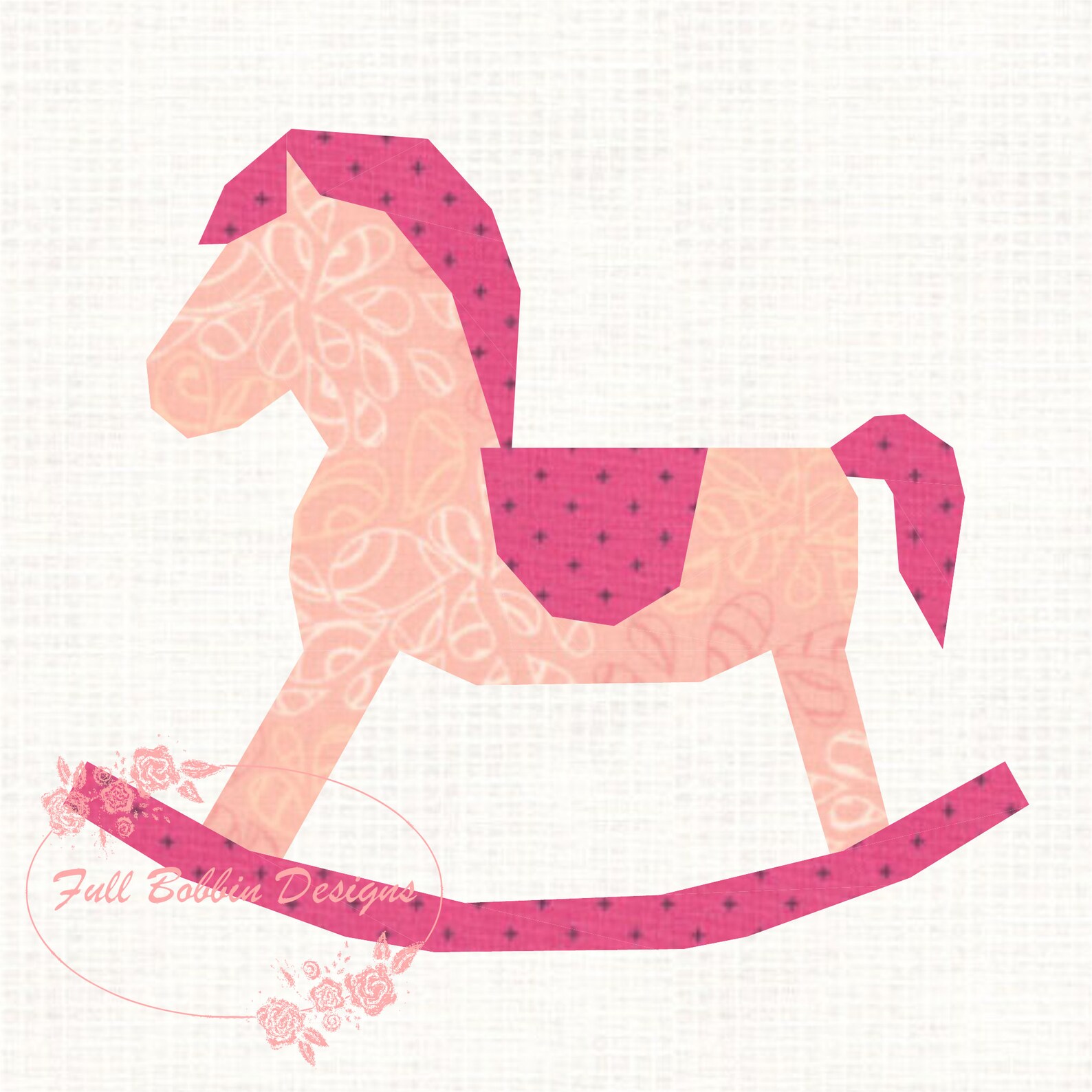 Rocking Horse Foundation Paper Piecing Pattern FPP Quilt | Etsy