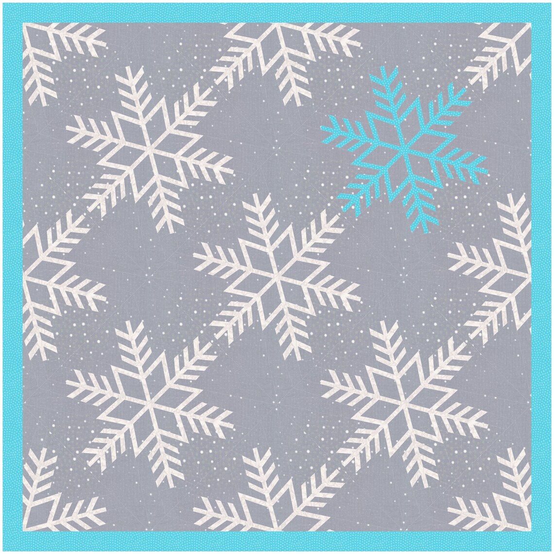 Snowflake, Foundation Paper Piecing Pattern (FPP), Quilt Block, PDF ...