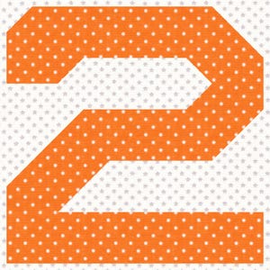 Serif Numbers, Foundation Paper Piecing Pattern (FPP Pattern), PDF ...