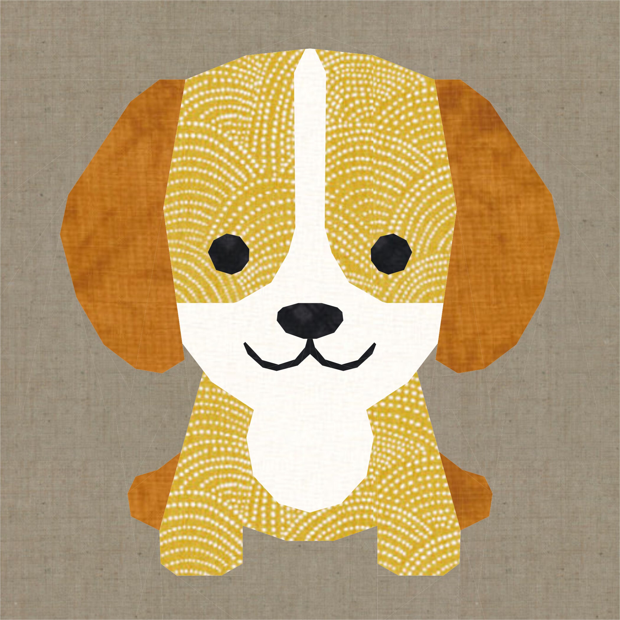 Live. Laugh. Bark. Puppy Boy. Foundation Paper Piecing Pattern (FPP ...