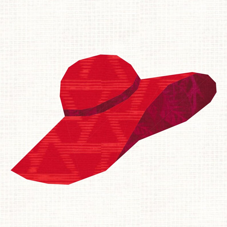 Floppy Hat Foundation Paper Piecing Pattern FPP Quilt - Etsy