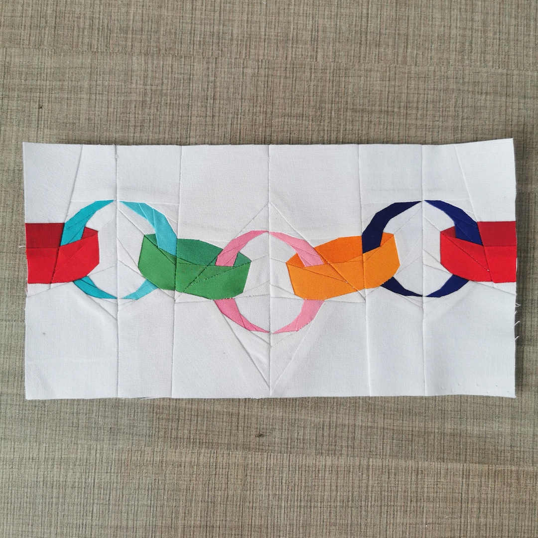 Paper Chain Quilt Block, FPP Pattern, Celebration Quilt (PDF Pattern ...