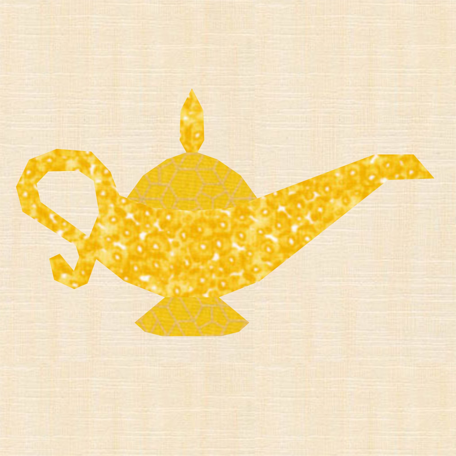 Three Wishes, Genie Lamp, Foundation Paper Piecing Pattern (FPP), Quilt ...