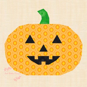 Pumpkin Patch, Halloween, Foundation Paper Piecing Pattern (FPP), Quilt ...