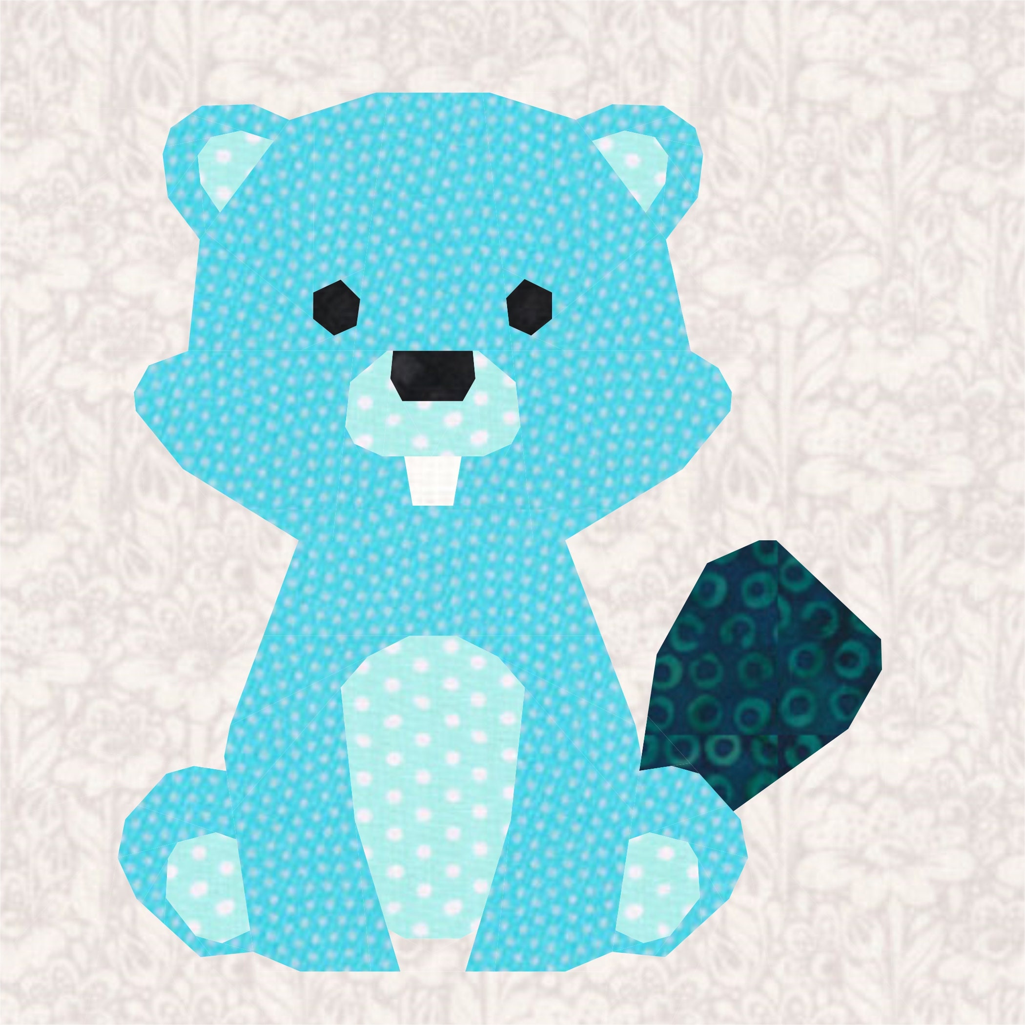 Eager Beaver Foundation Paper Piecing Pattern FPP Quilt - Etsy