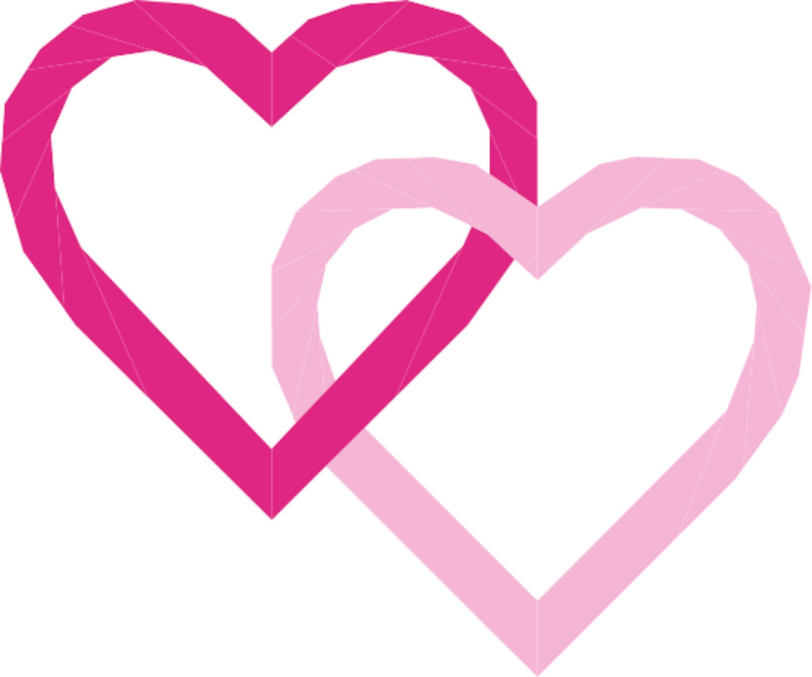 Connected Hearts Foundation Paper Piecing Pattern FPP - Etsy