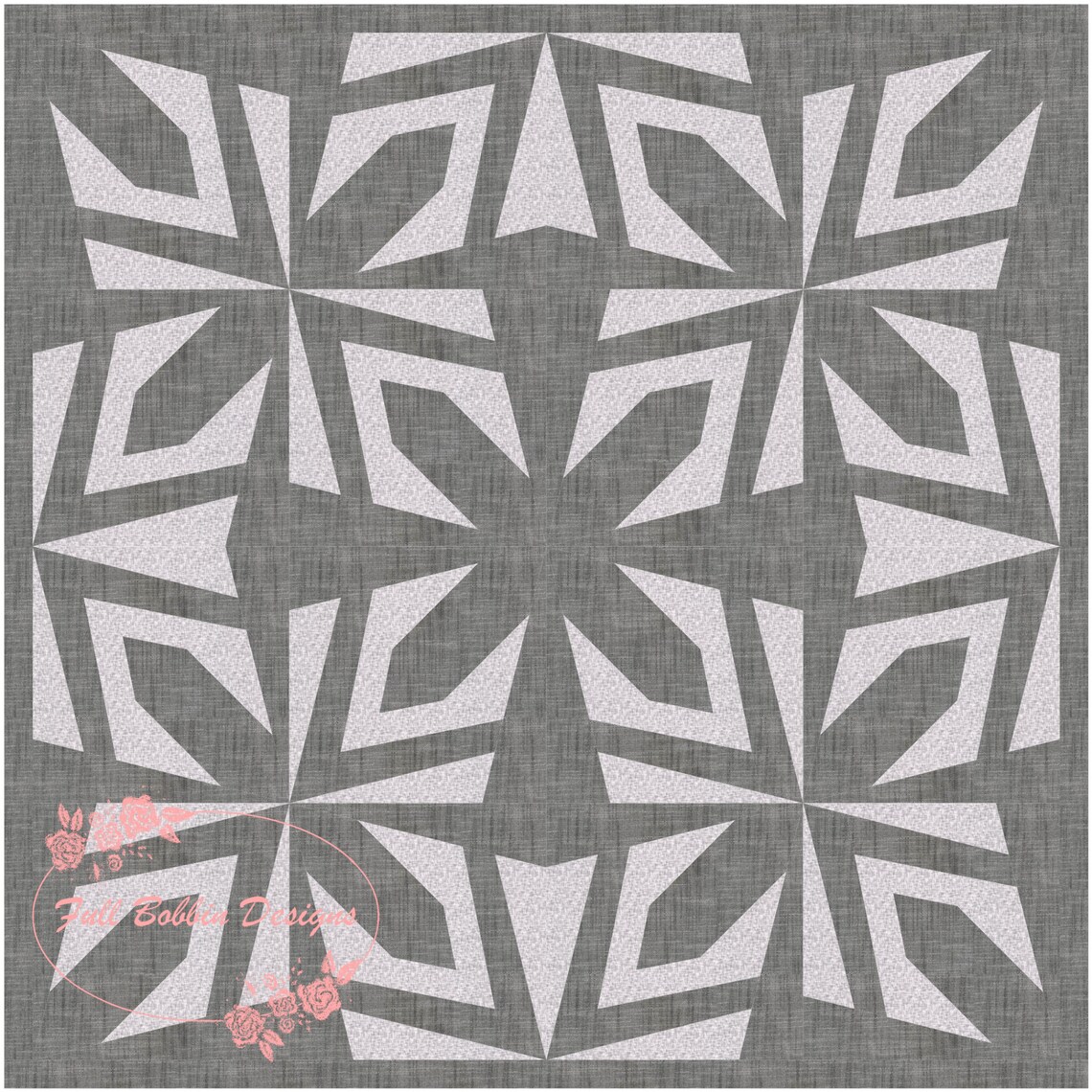 Deco Flower Foundation Paper Piecing Pattern (FPP), Quilt Block, PDF ...