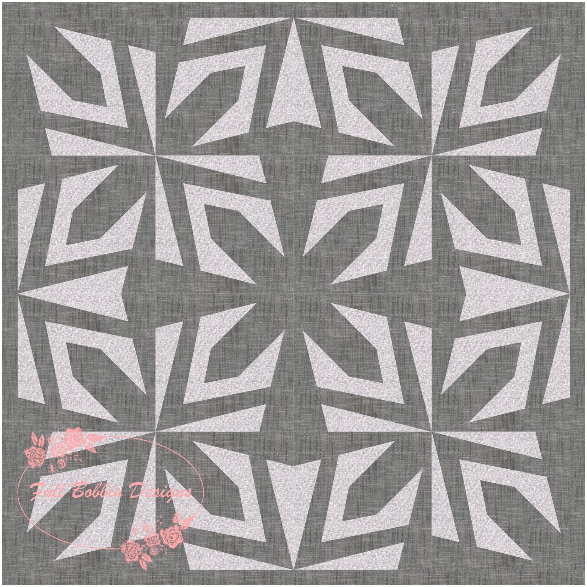 Deco Flower Foundation Paper Piecing Pattern FPP Quilt | Etsy