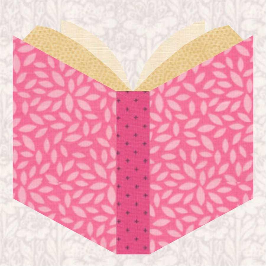 An Open Book, Foundation Paper Piecing Pattern (FPP Pattern), Quilt ...