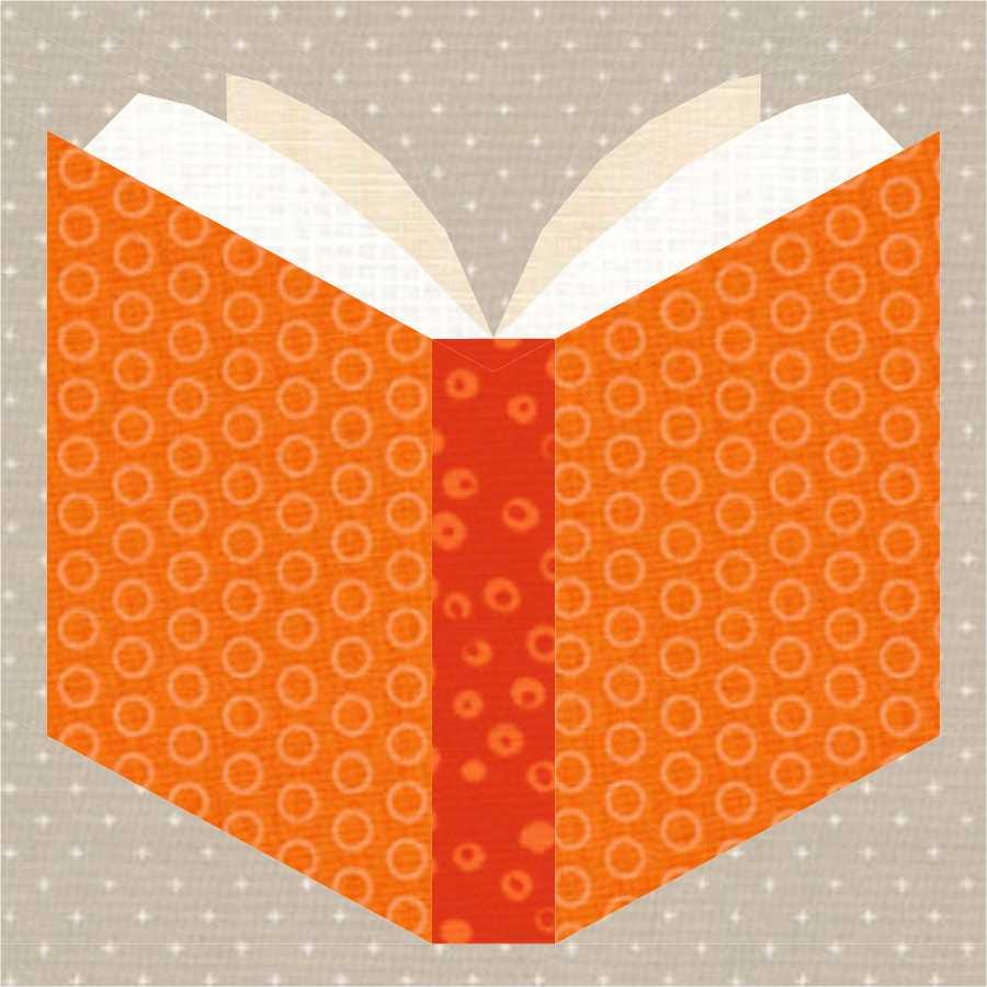 An Open Book, Foundation Paper Piecing Pattern (FPP Pattern), Quilt ...