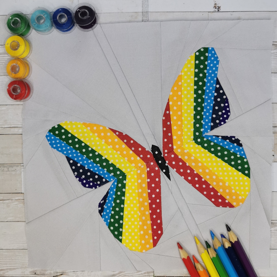 Butterfly Flutterby, Foundation Paper Piecing Pattern (FPP), Quilt ...