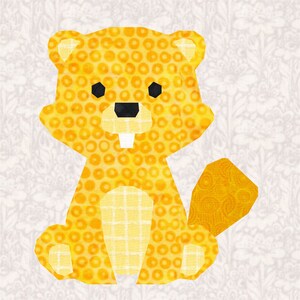 Eager Beaver, Foundation Paper Piecing Pattern (FPP), Quilt Block, PDF ...