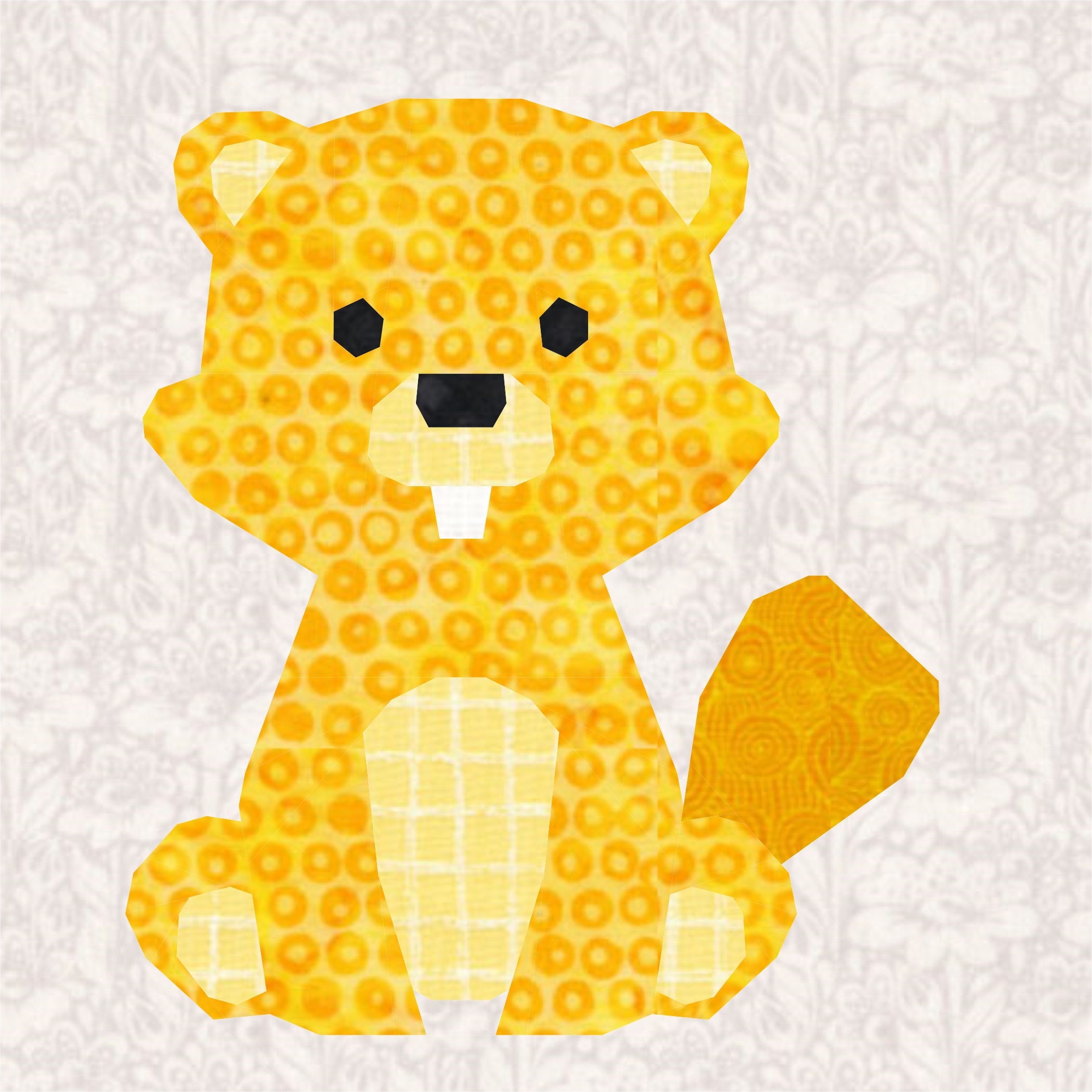 Eager Beaver Foundation Paper Piecing Pattern FPP Quilt - Etsy