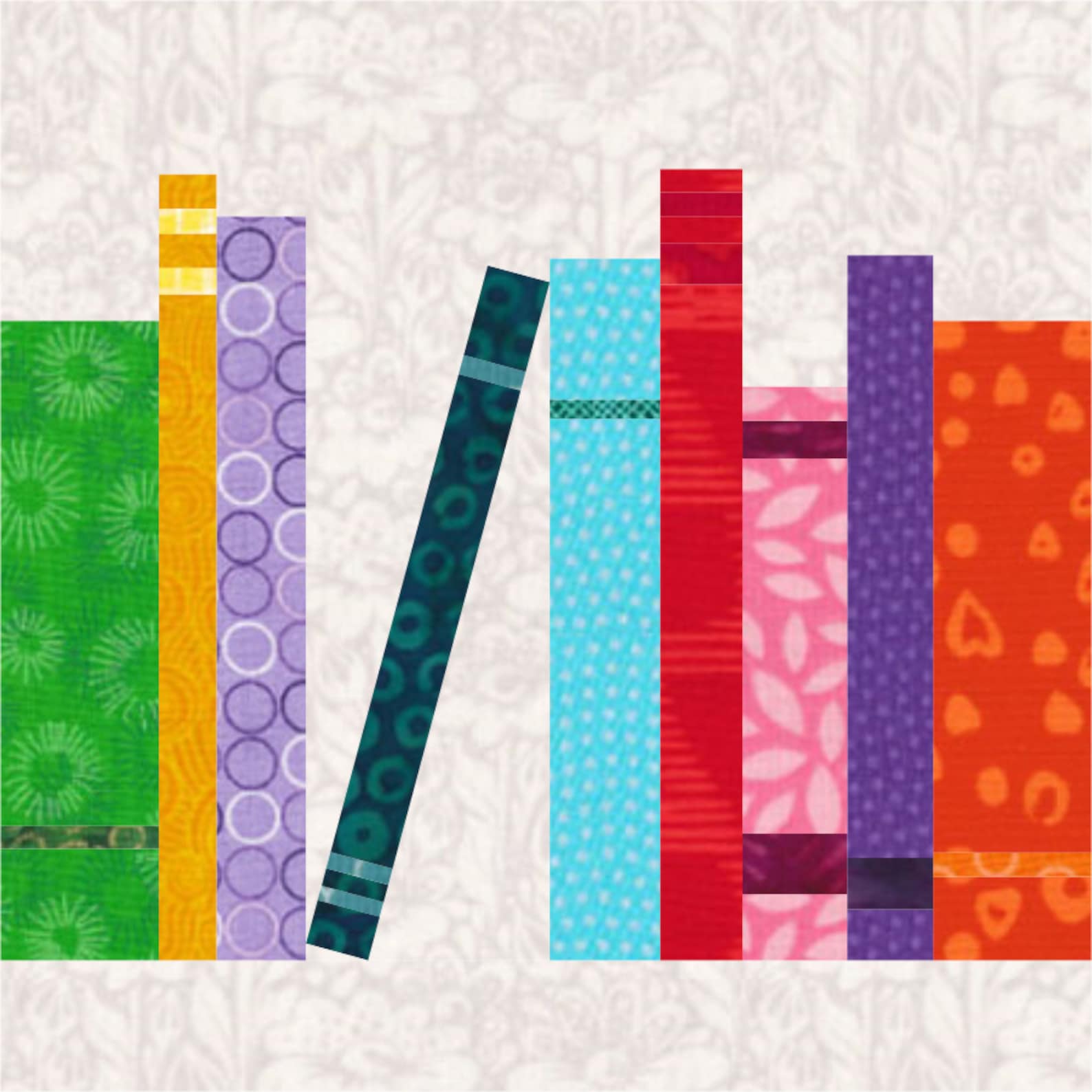 Love to Read Books Foundation Paper Piecing Pattern FPP | Etsy