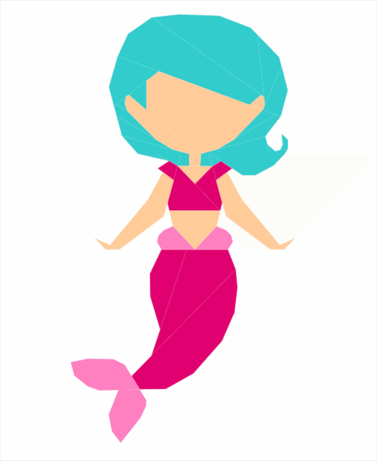 Mermaid Foundation Paper Piecing Pattern FPP Quilt Block - Etsy