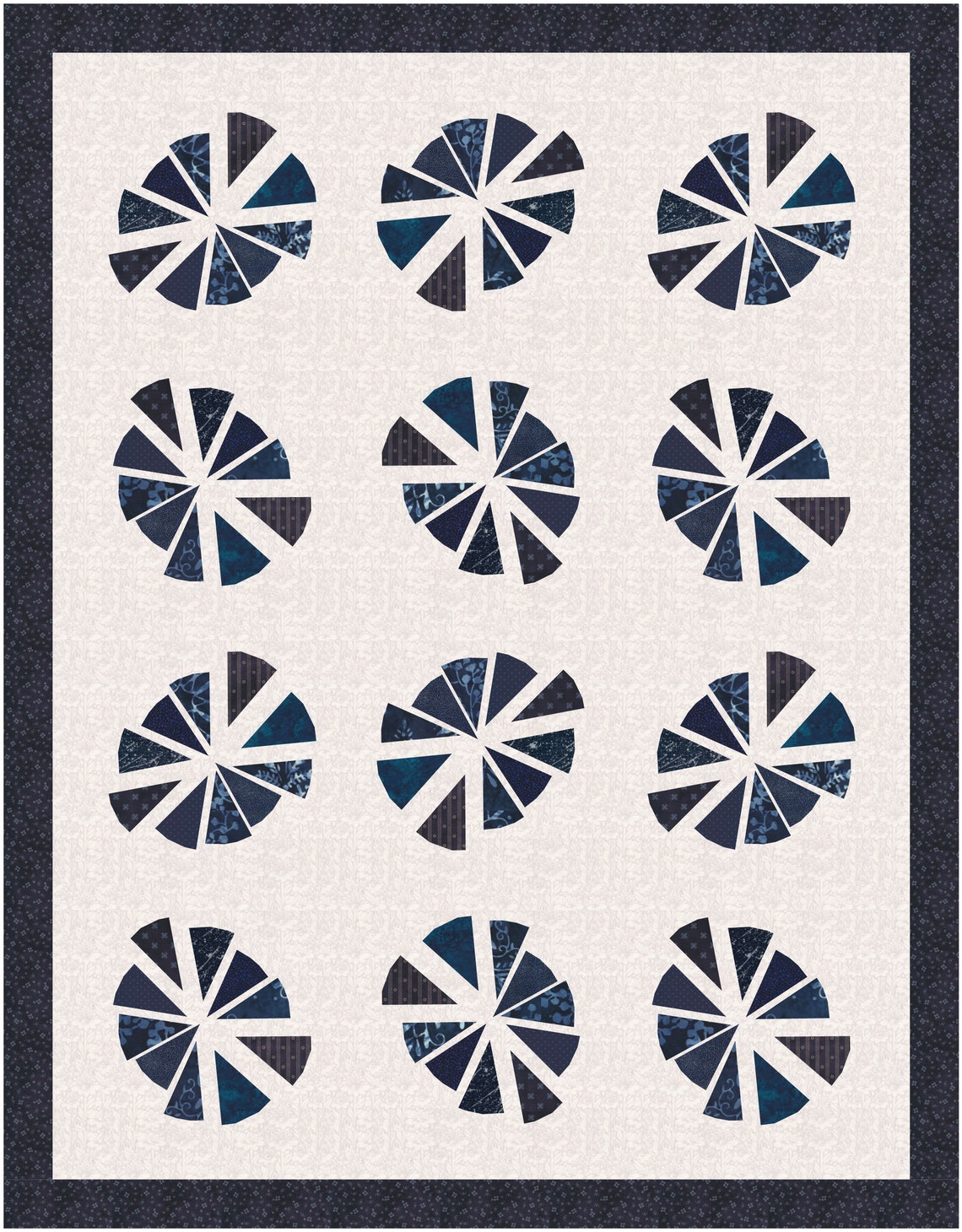 Slice of Pie, Foundation Paper Piecing Pattern (FPP), Quilt Block, PDF ...