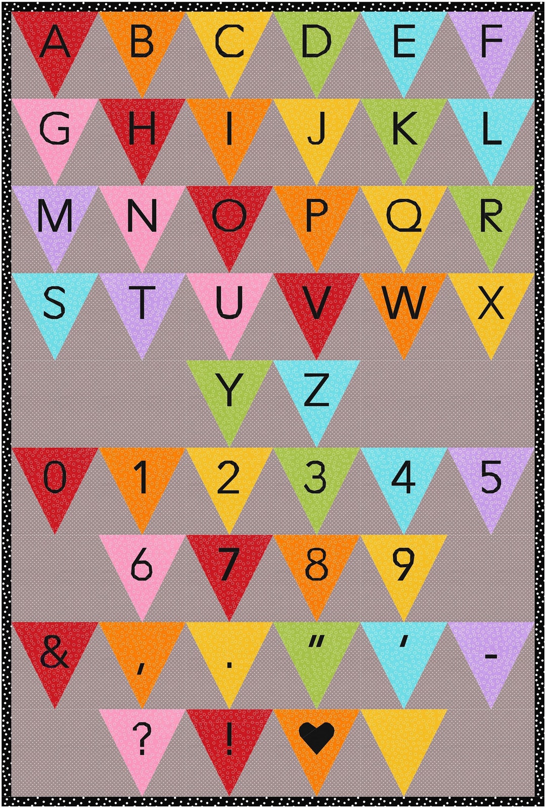 Party Banner Alphabet, Numbers and Punctuation, Foundation Paper ...