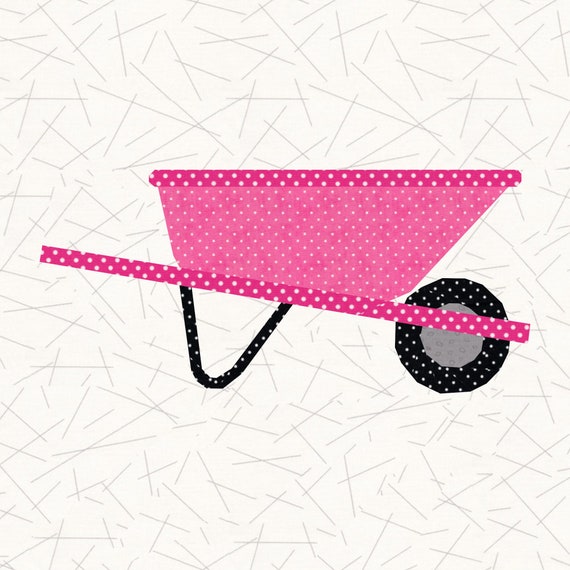 Wheelbarrow Foundation Paper Piecing Pattern FPP Quilt | Etsy