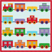 Train Quilt - Etsy