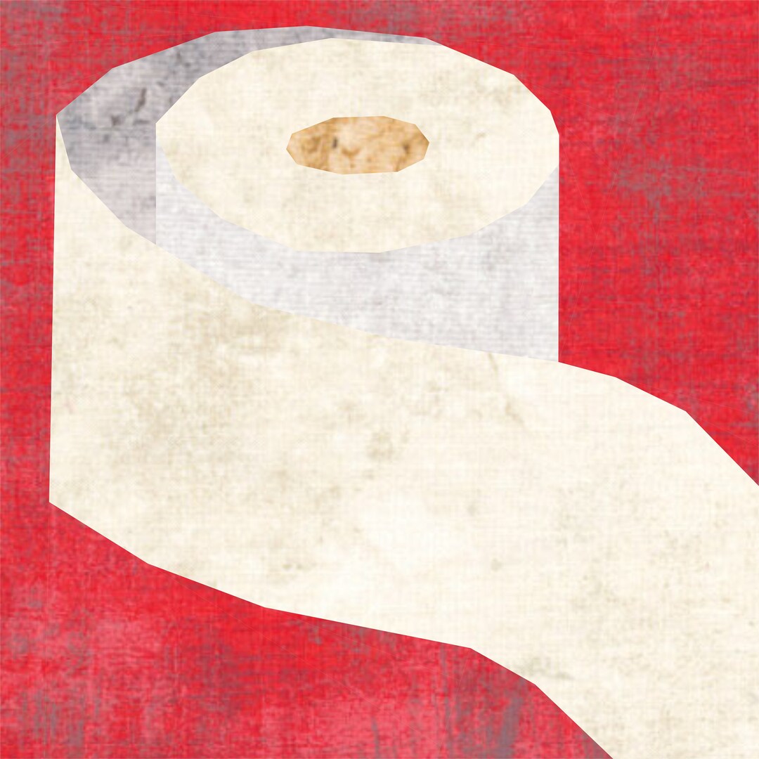 Toilet Paper Quilt Block Pattern: "sh*t Happens" FPP, 4 Sizes (PDF) - Etsy