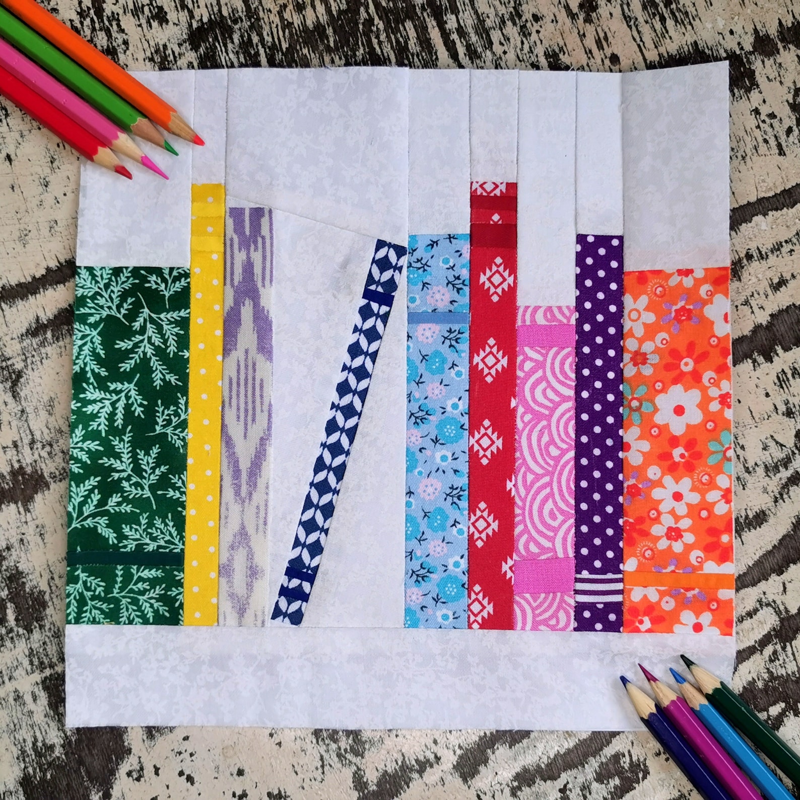 Love to Read, Books, Foundation Paper Piecing Pattern (FPP), Quilt ...