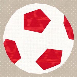 Football, Soccer Ball, Foundation Paper Piecing Pattern (FPP), Quilt ...