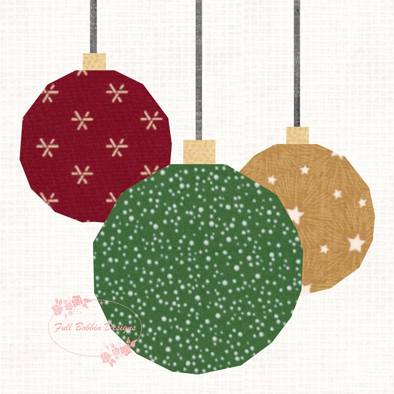 Baubles Foundation Paper Piecing Pattern FPP Quilt Block | Etsy