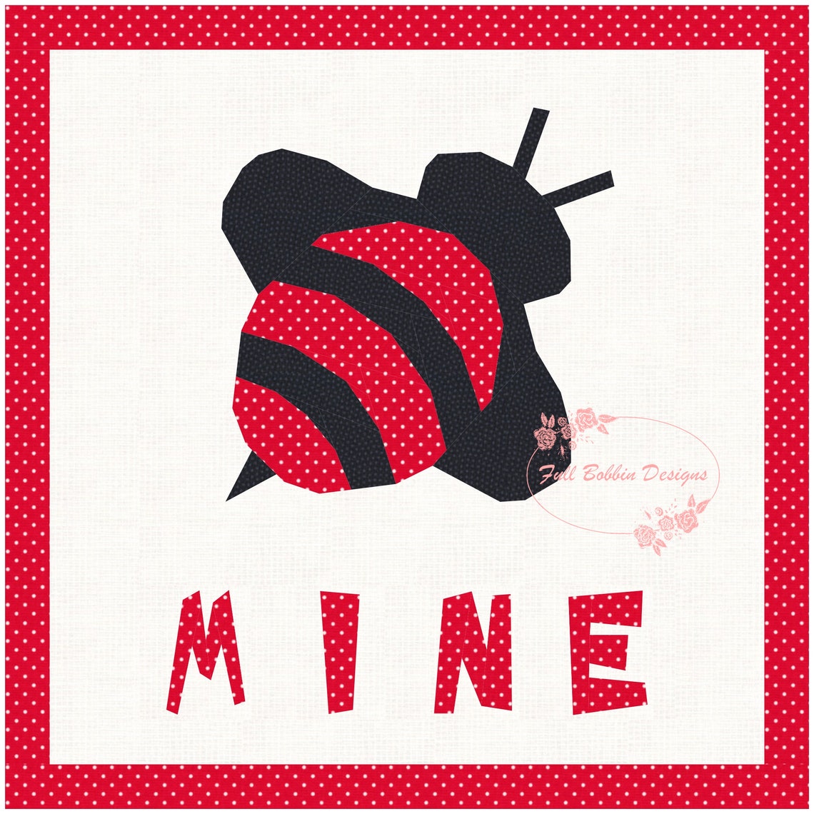 Bumble Bee, Foundation Paper Piecing Pattern (FPP Pattern), Quilt Block ...