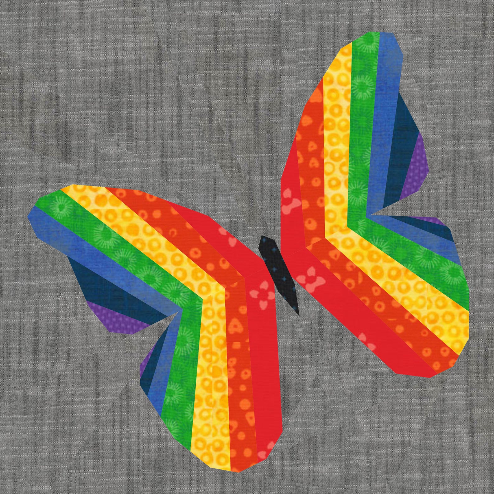 Butterfly Flutterby Foundation Paper Piecing Pattern FPP | Etsy