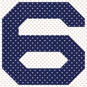 Serif Numbers, Foundation Paper Piecing Pattern (FPP Pattern), PDF ...