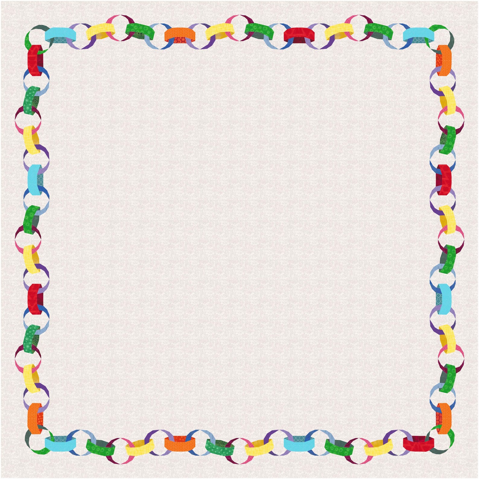 Paper Chain Quilt Block, FPP Pattern, Celebration Quilt (PDF Pattern ...