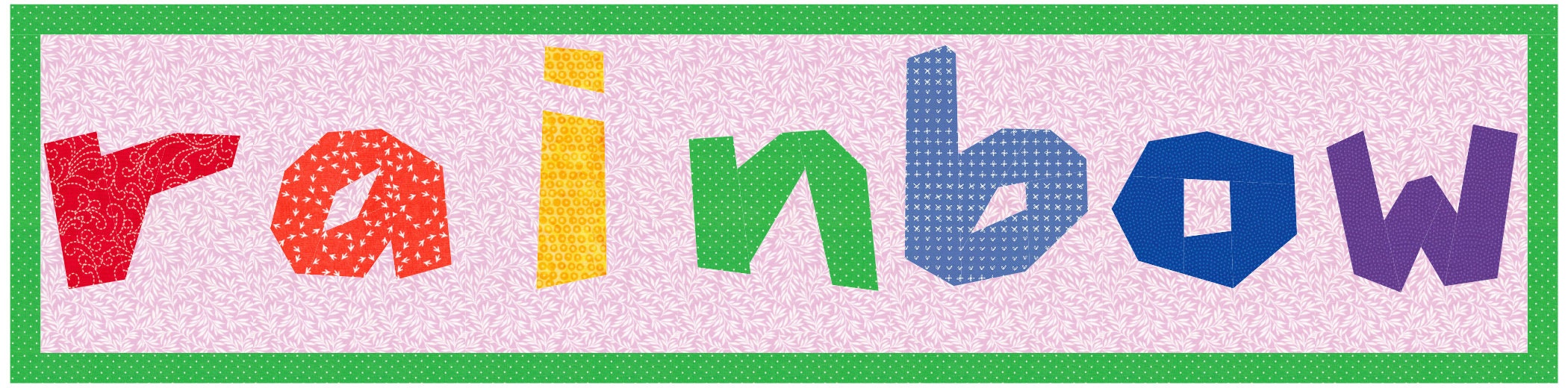 Funky Lowercase Alphabet, Foundation Paper Piecing Pattern (FPP), Quilt ...