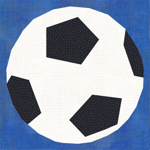 Football, Soccer Ball, Foundation Paper Piecing Pattern (FPP), Quilt ...