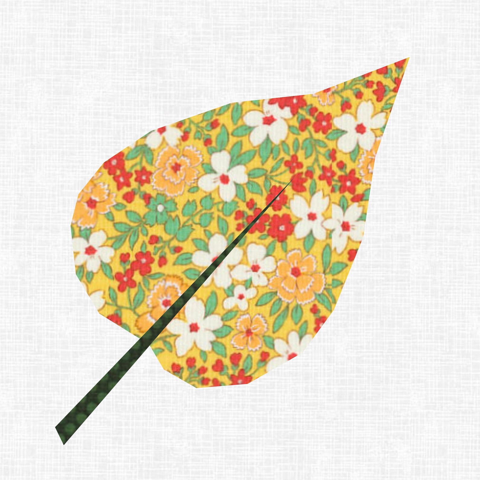 Leaf Collection, Foundation Paper Piecing Pattern (FPP), Quilt Block ...