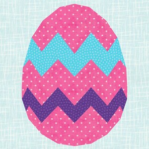 Easter Egg, Foundation Paper Piecing Pattern (FPP), Quilt Block, PDF ...