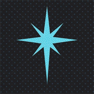 North Star, Foundation Paper Piecing Pattern (FPP), Quilt Block, PDF ...