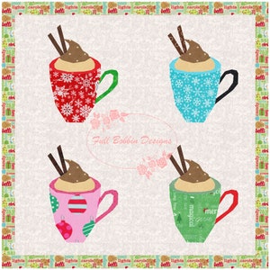 Hot Chocolate, Foundation Paper Piecing Pattern (FPP), Quilt Block, PDF ...