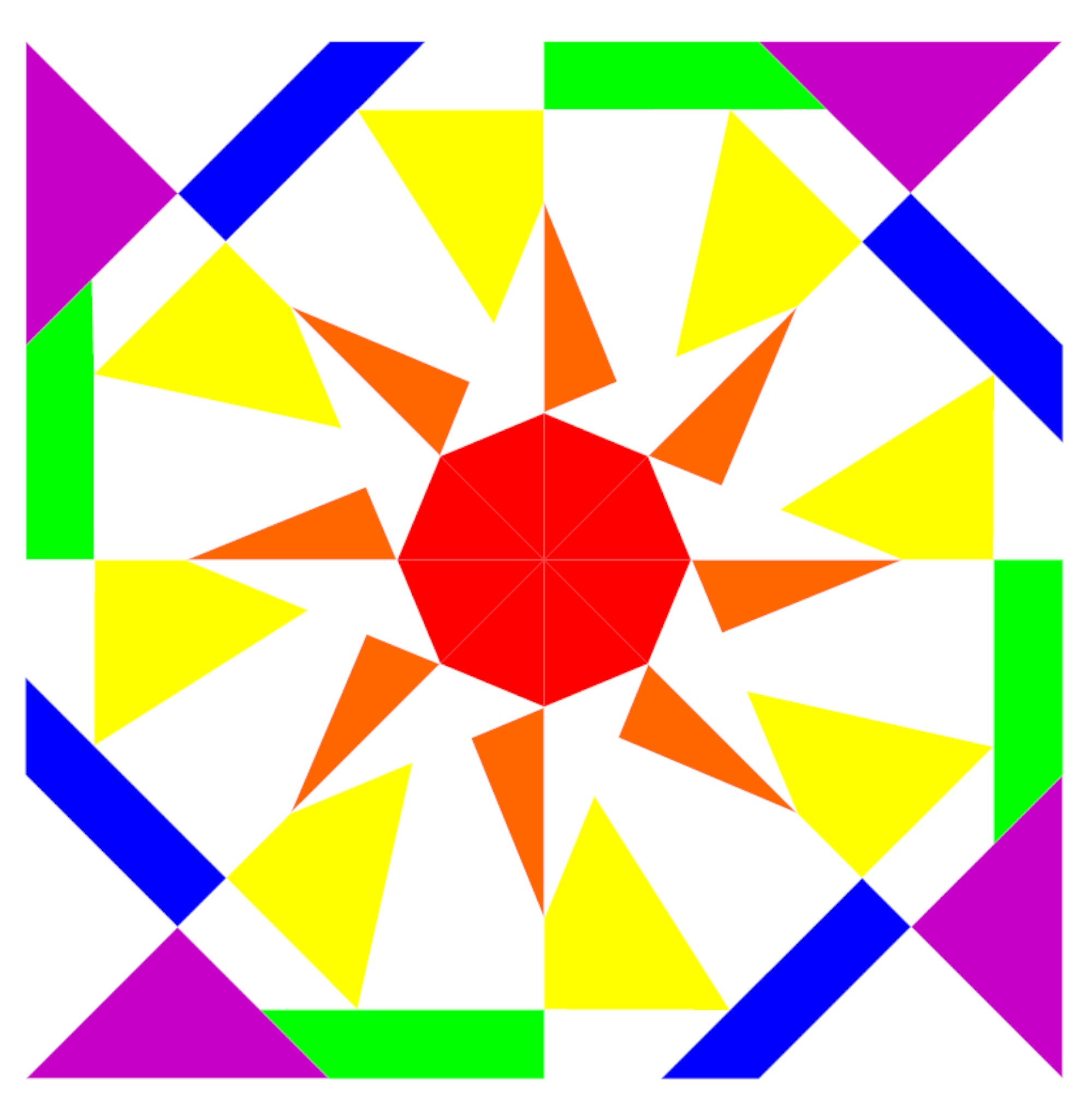 Geo Star Foundation Paper Piecing Pattern FPP Quilt Block | Etsy