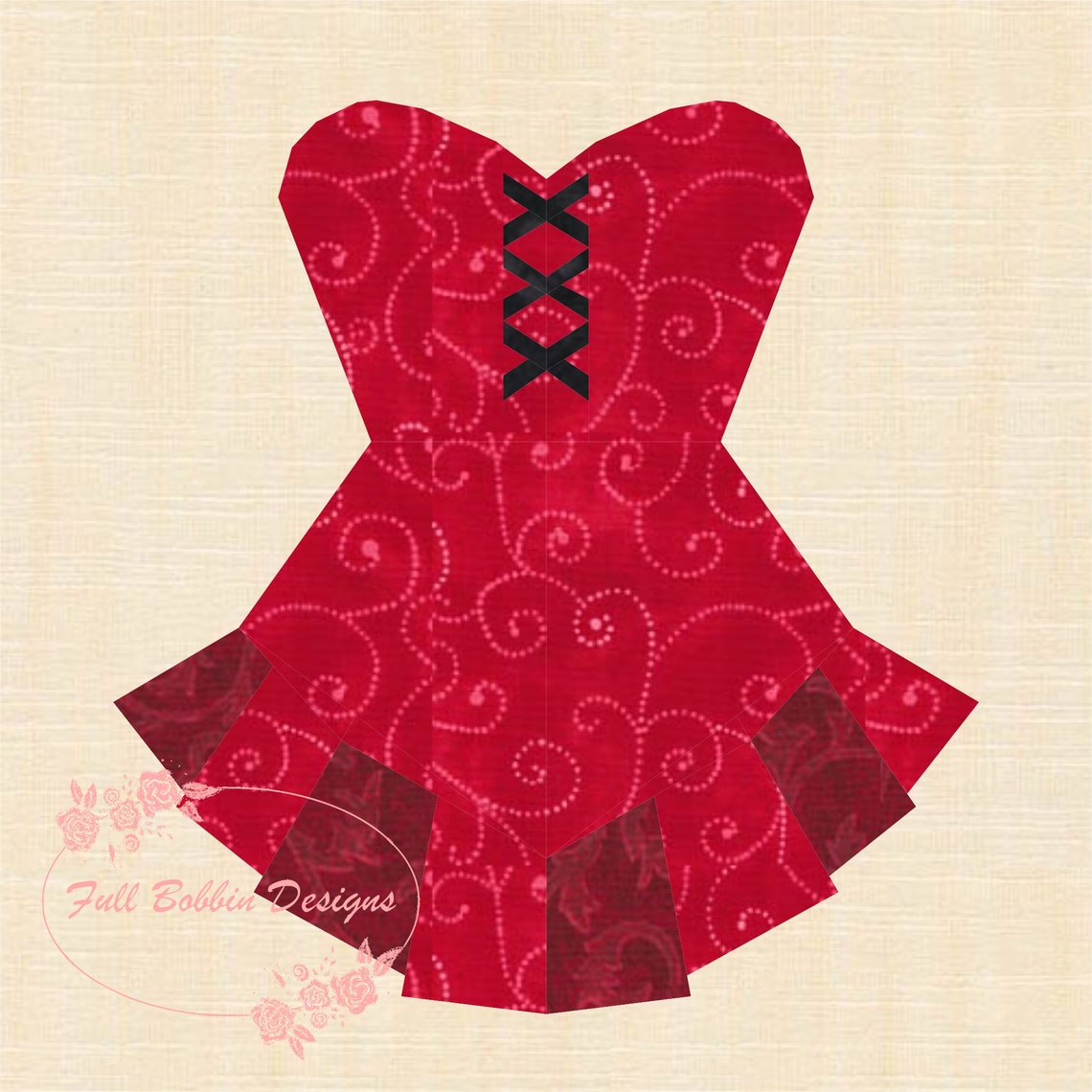 Corset Foundation Paper Piecing Pattern FPP Quilt Block - Etsy UK