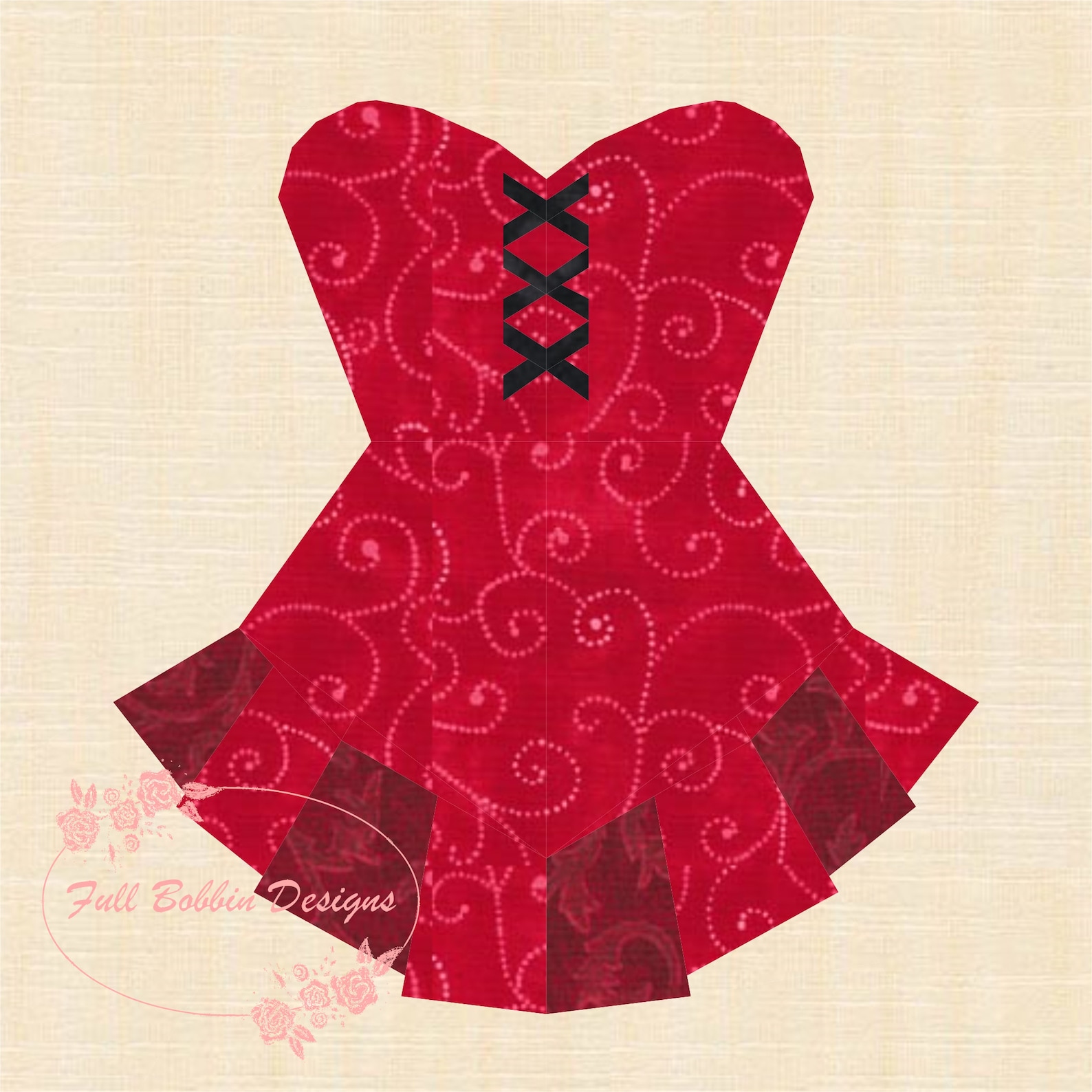 Corset Foundation Paper Piecing Pattern FPP Quilt Block - Etsy UK