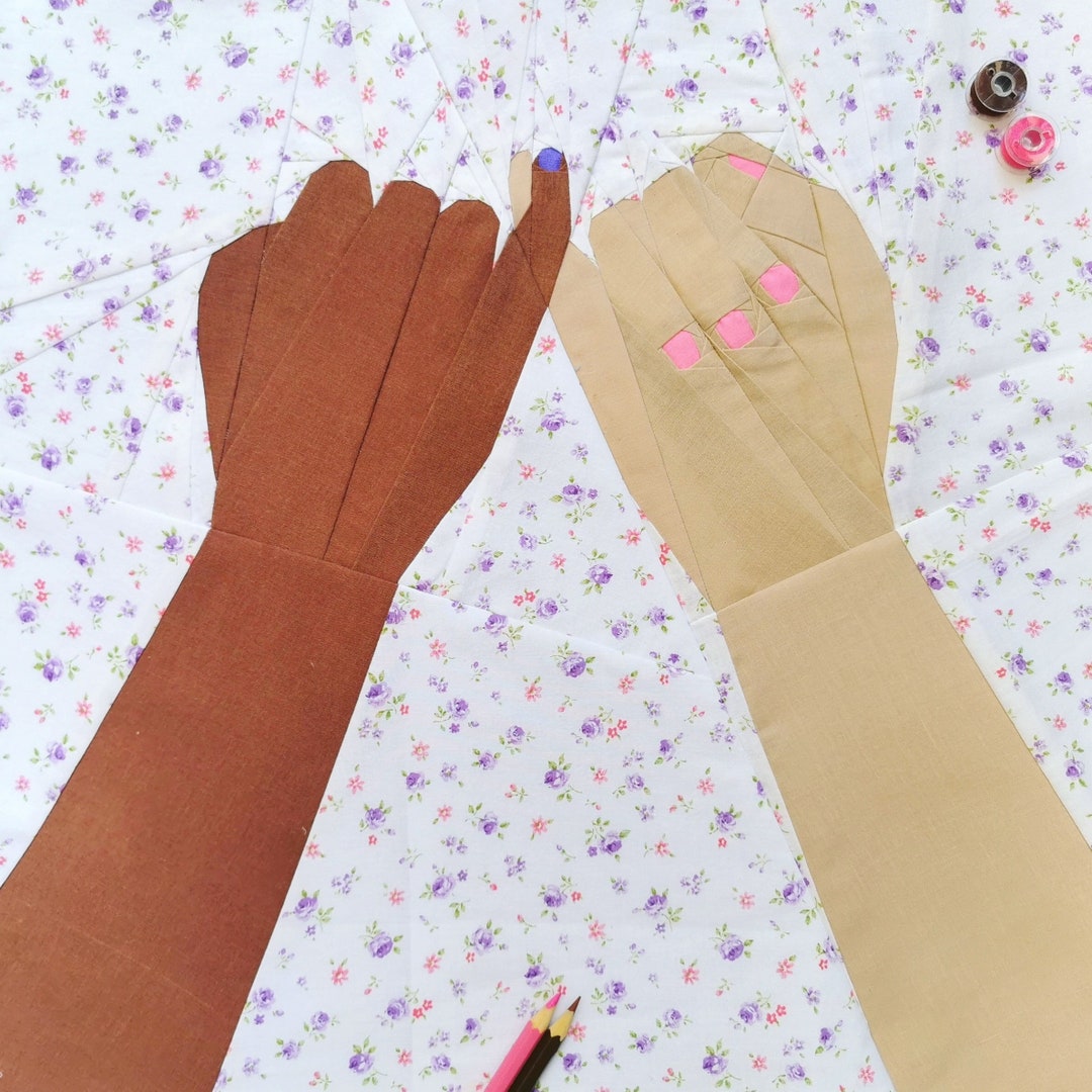 Pinky Promise, Foundation Paper Piecing Pattern (FPP), Quilt Block, PDF ...