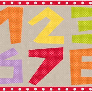 Funky Numbers, Foundation Paper Piecing Pattern (FPP), Quilt Block, PDF ...