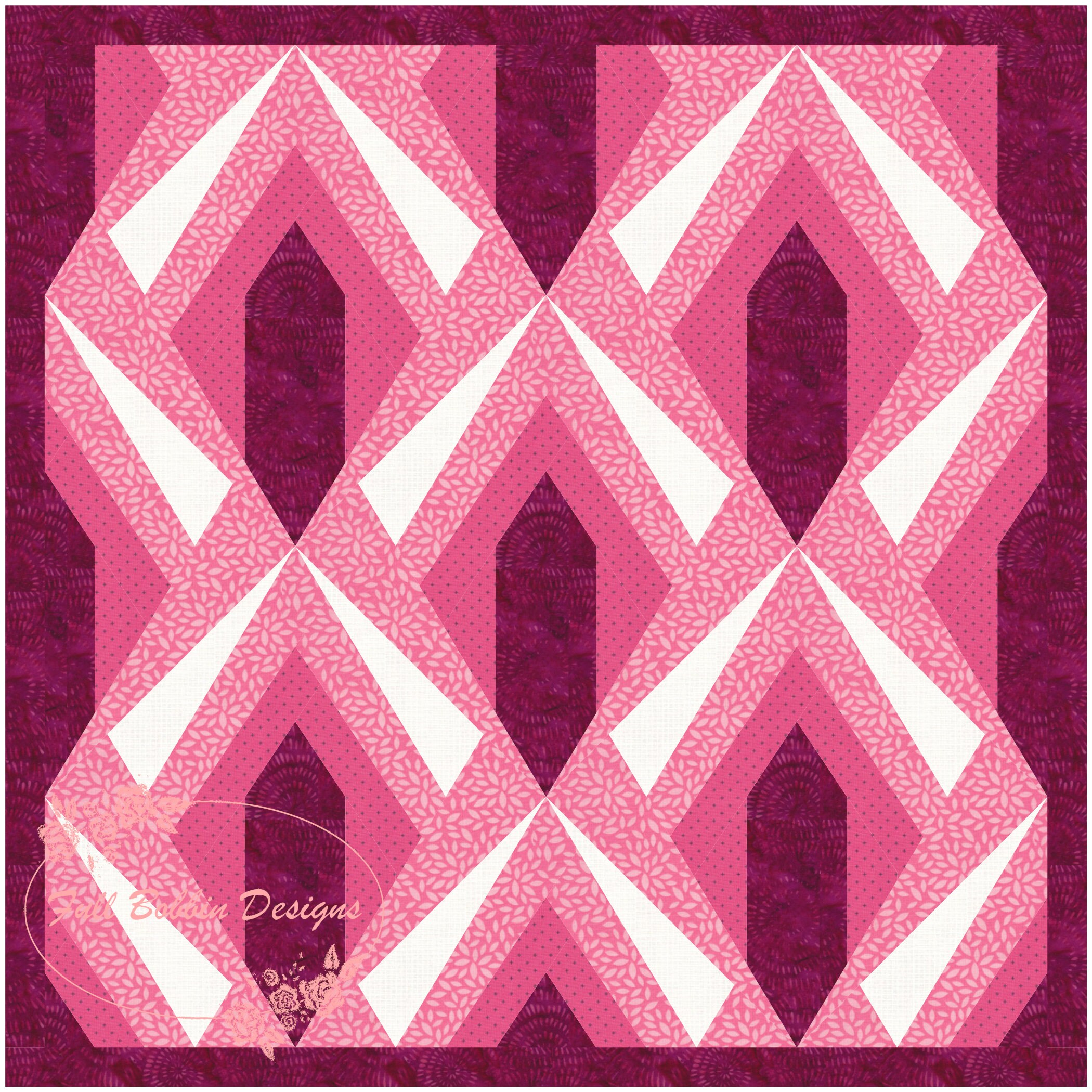 Deco Flower Foundation Paper Piecing Pattern FPP Quilt | Etsy