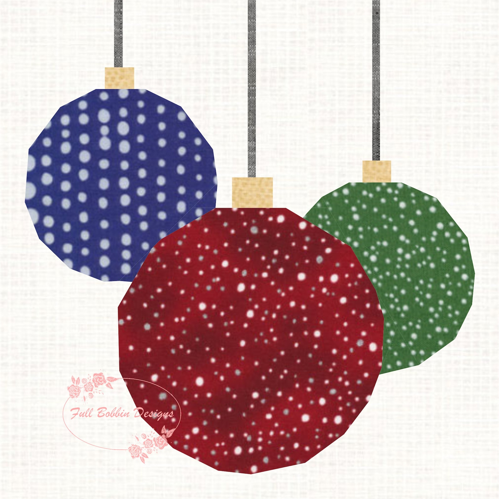 Baubles, Foundation Paper Piecing Pattern (FPP), Quilt Block, PDF ...