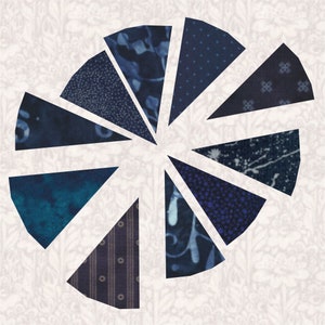 Slice of Pie, Foundation Paper Piecing Pattern (FPP), Quilt Block, PDF ...