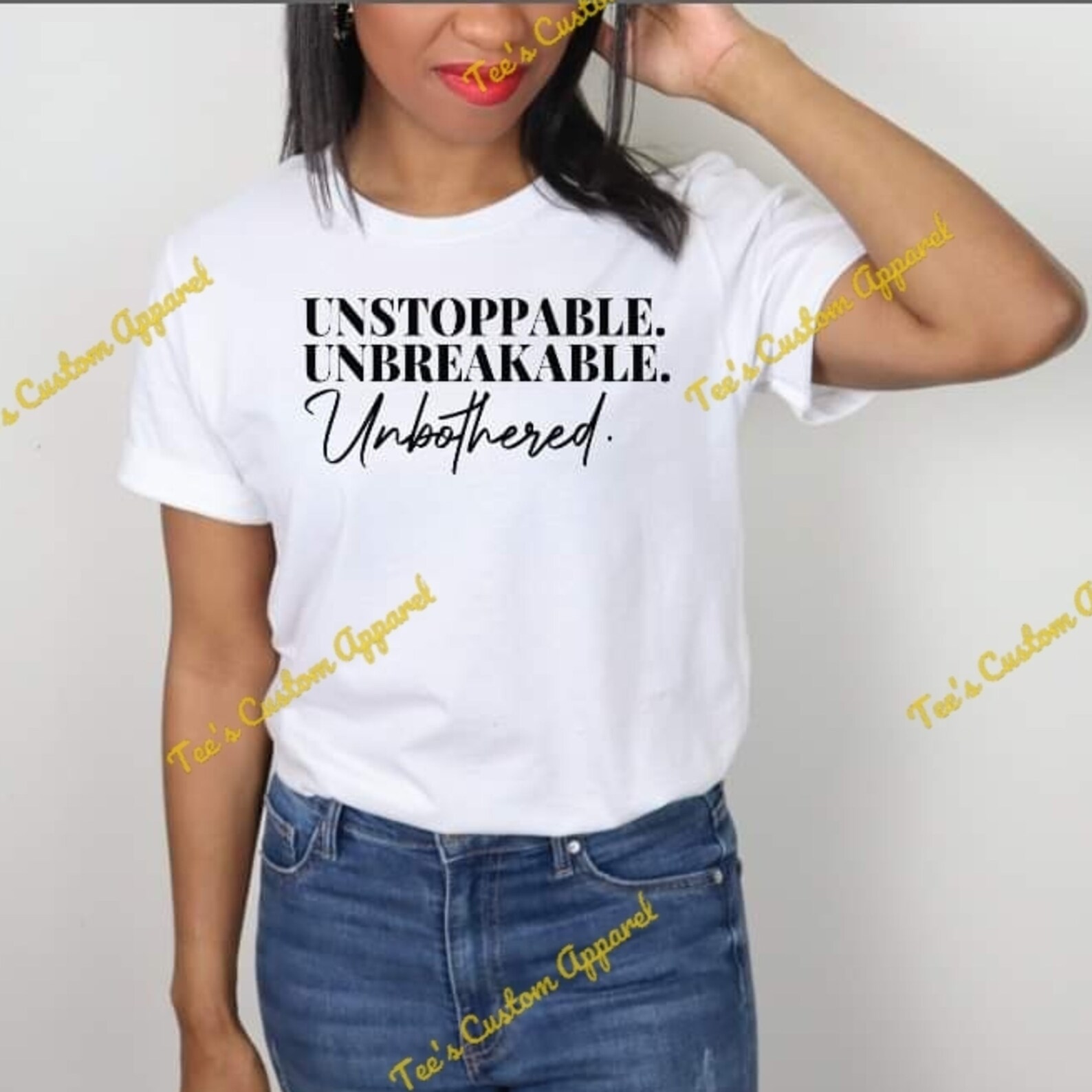 Unstoppable Unbreakable Unbothered Shirt, Motivational Shirt ...