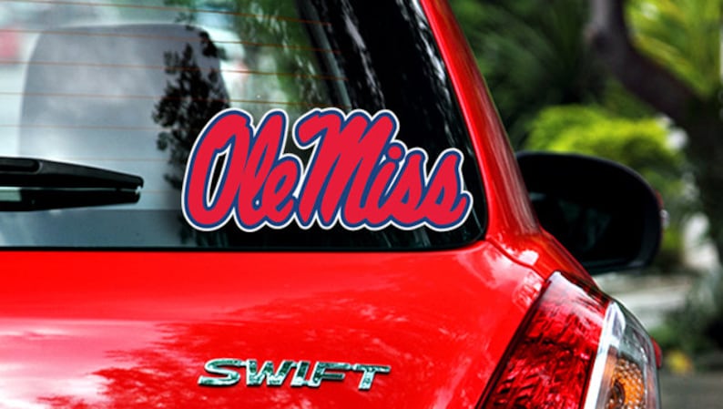 Ole Miss Logo Sticker University of Mississippi Vinyl Decal | Etsy