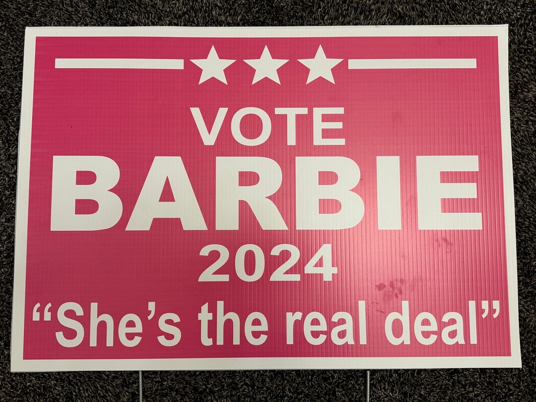 BARBIE 2024 Election Style Yard Signs - Etsy