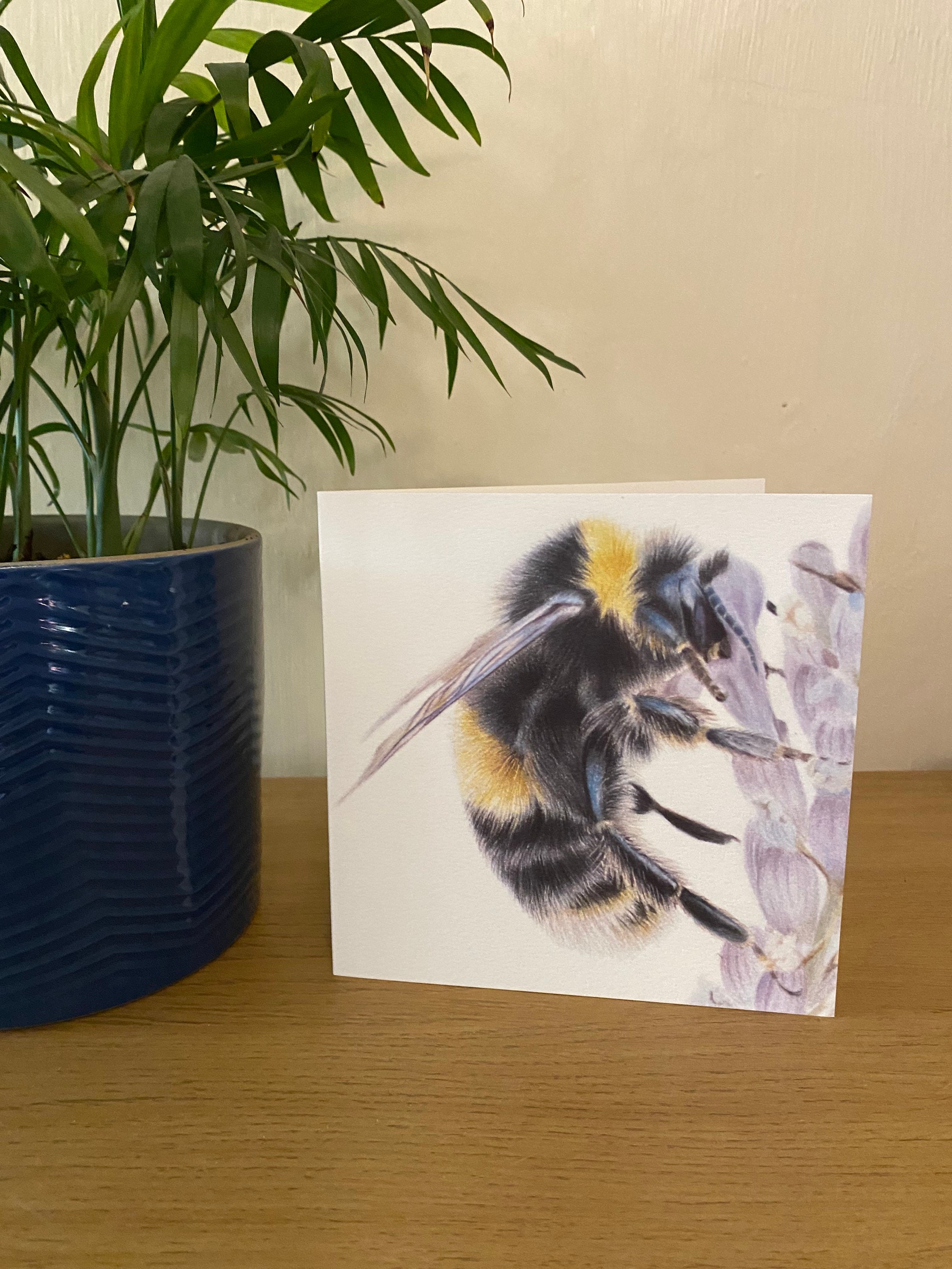 Bumblebee Greeting Card Animal Cards British Wildlife - Etsy